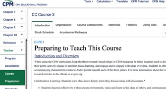 CC 2nd Edition: CPM Teacher eBook Tour