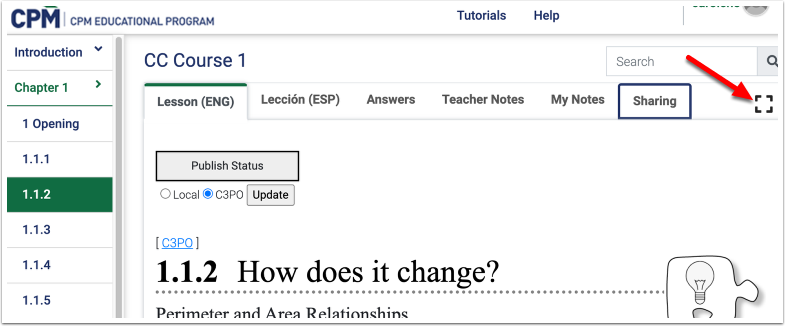CC 2nd Edition: CPM Teacher eBook Tour