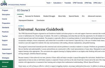 CC 2nd Edition: CPM Teacher eBook Tour