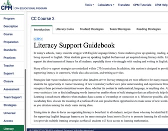 CC 2nd Edition: CPM Teacher eBook Tour